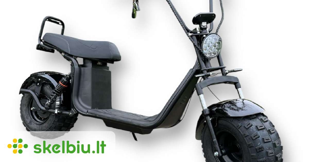 Elektrinis cioperis, motoroleris citycoco offroud - Skelbiu.lt