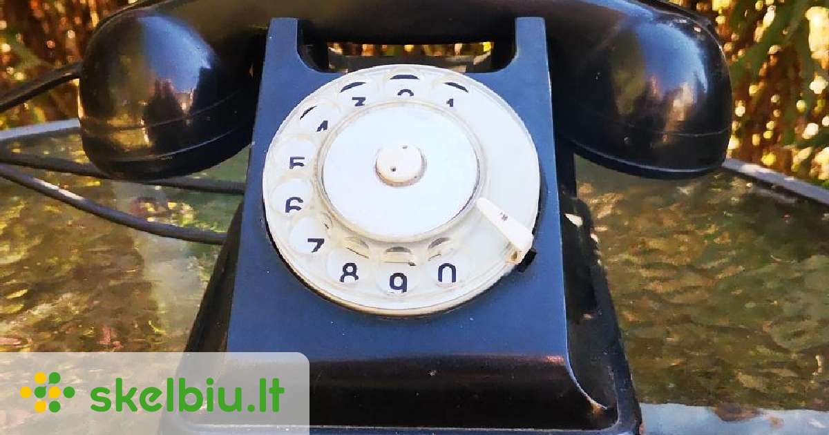 Tarybiniu laiku bakelitinis telefonas - Skelbiu.lt