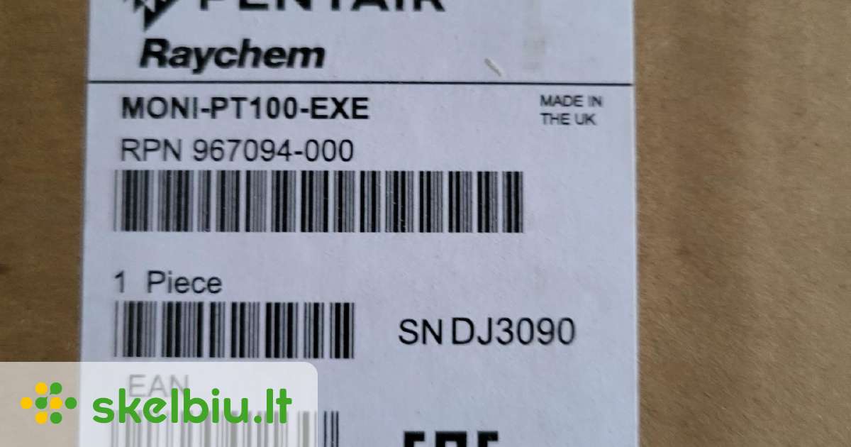 Raychem jutiklis moni-pt100-exe sprogiai aplinkai - Skelbiu.lt
