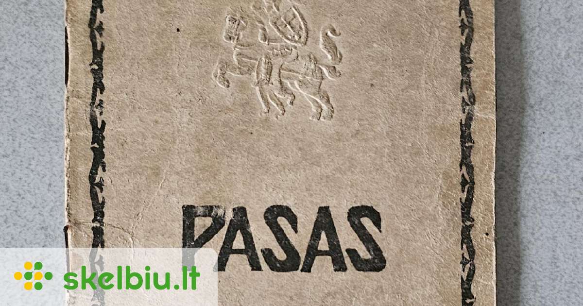 Tarpukario Lietuvos pasas. - Skelbiu.lt