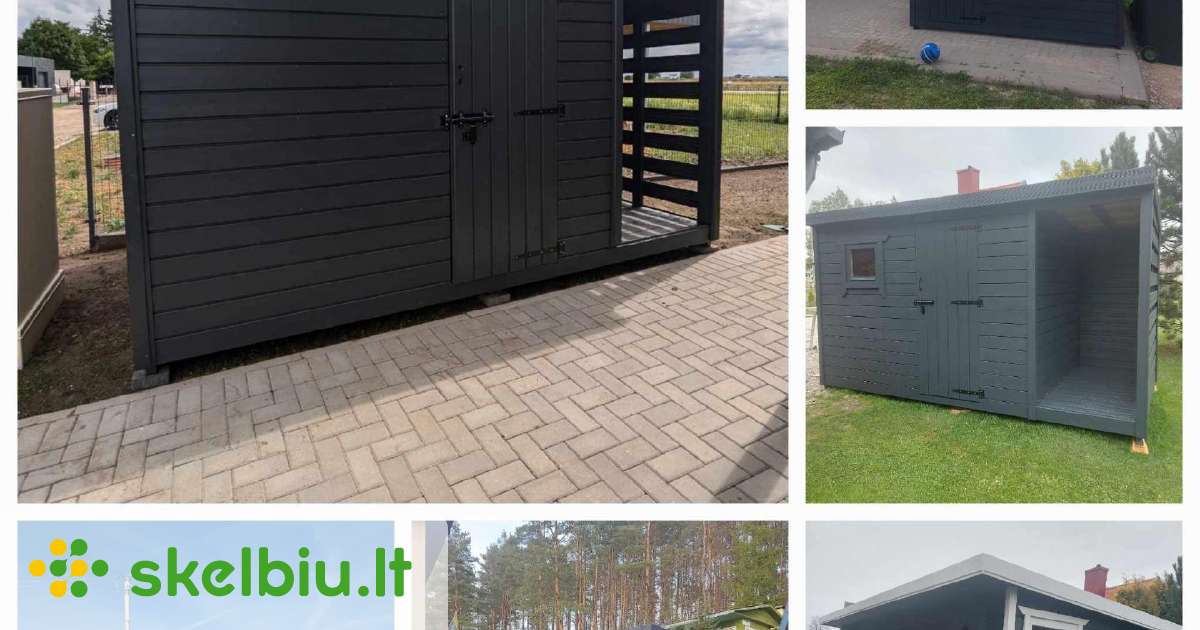 Mediniai sandėliukai šunų voljerai vaikų nameliai - Skelbiu.lt