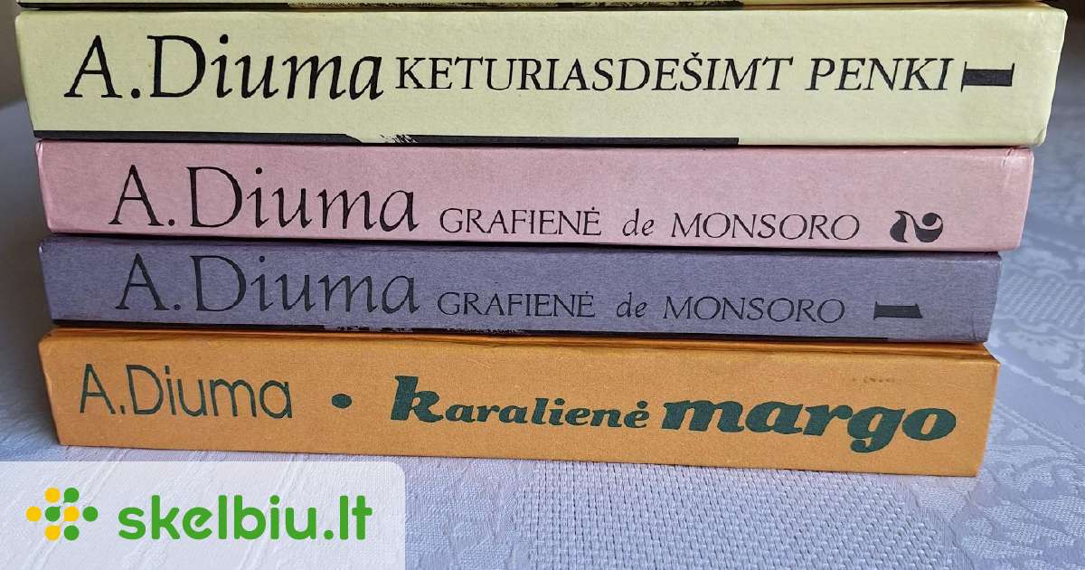 A. Diuma "Karalių trilogijos" romanai - Skelbiu.lt