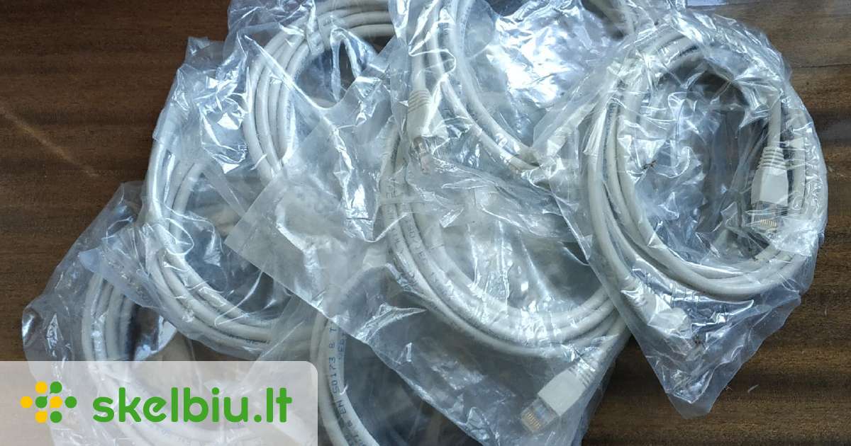 Nauji Lan Ethernet patch laidai 5e 50vnt 2m Rj45 - Skelbiu.lt