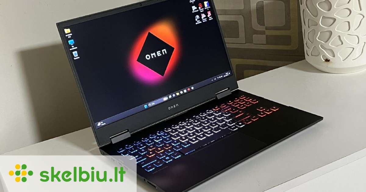 Parduodamas Hp Omen D15 su Rtx 3070 8gb, Ryzen 7. - Skelbiu.lt