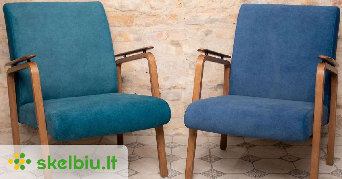 Vintažinis žalias Čekiškas fotelis - Skelbiu.lt