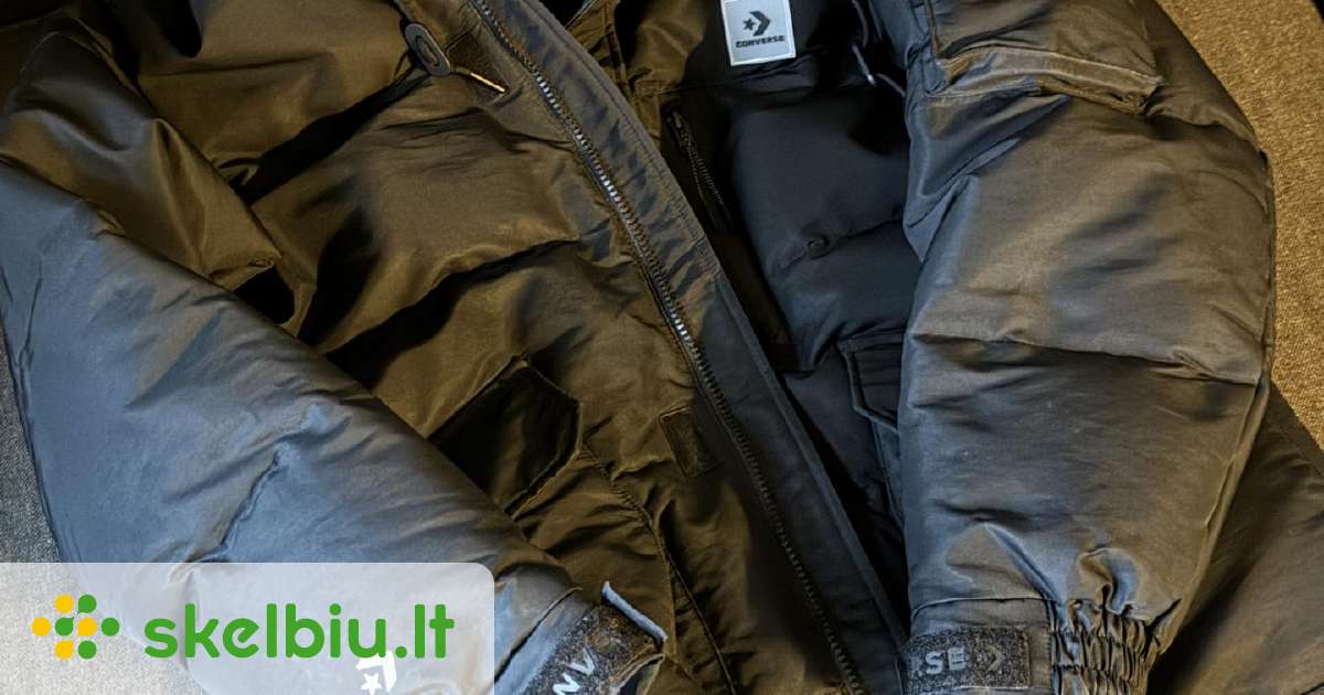 Pūkinė žieminė striukė Converse - Skelbiu.lt