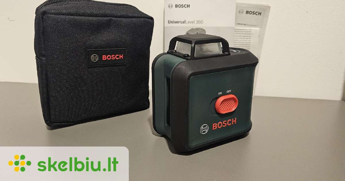 Bosch Laser Universal Level 360 lazeris zalias. - Skelbiu.lt