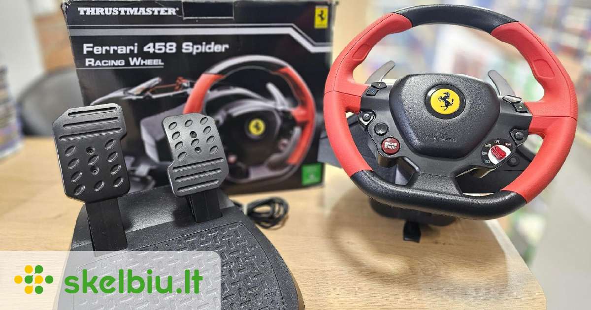 Ferrari 458 Spider žaidimų vairas - Skelbiu.lt
