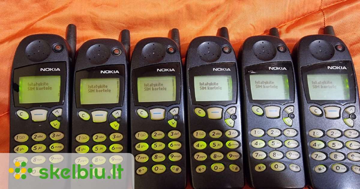 Nokia telefonai 20-40€, siunčiu. Visi veikia - Skelbiu.lt