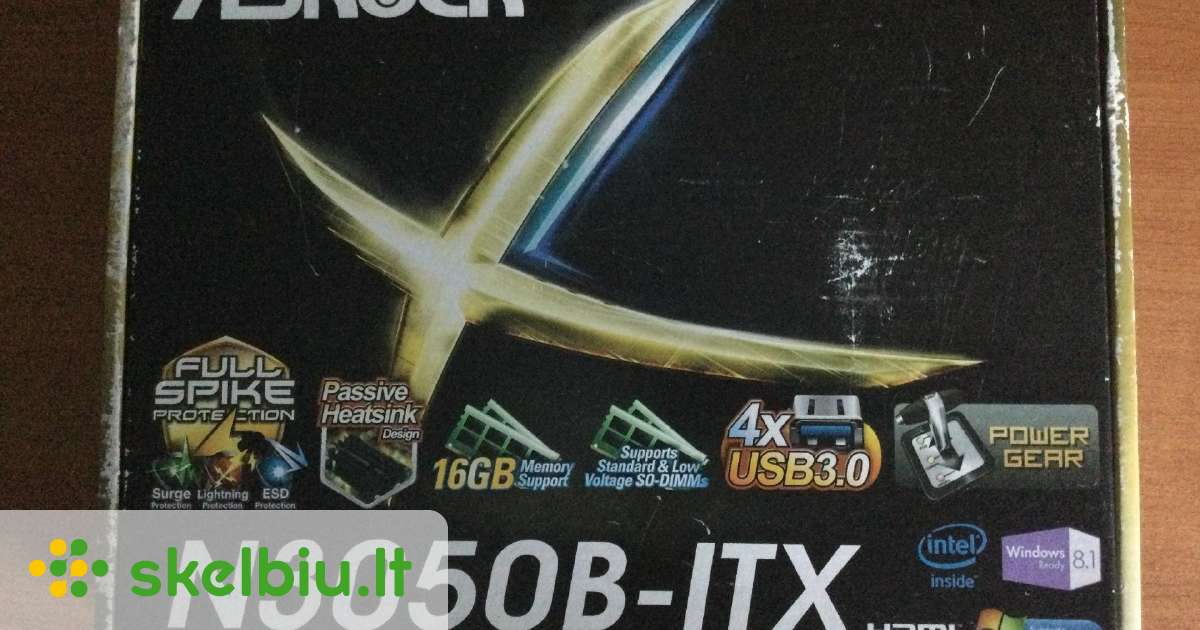Asrock N3050b-itx, Intel Dh61sa (socket 1155) - Skelbiu.lt