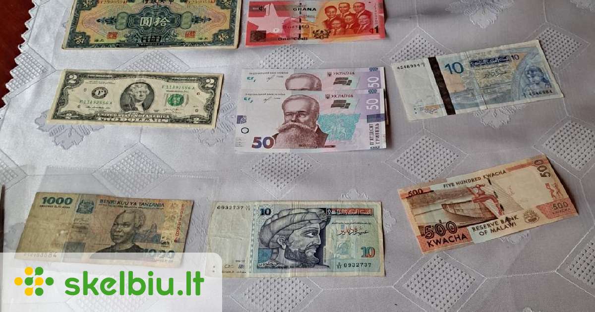 Banknotai pasaulio - Skelbiu.lt