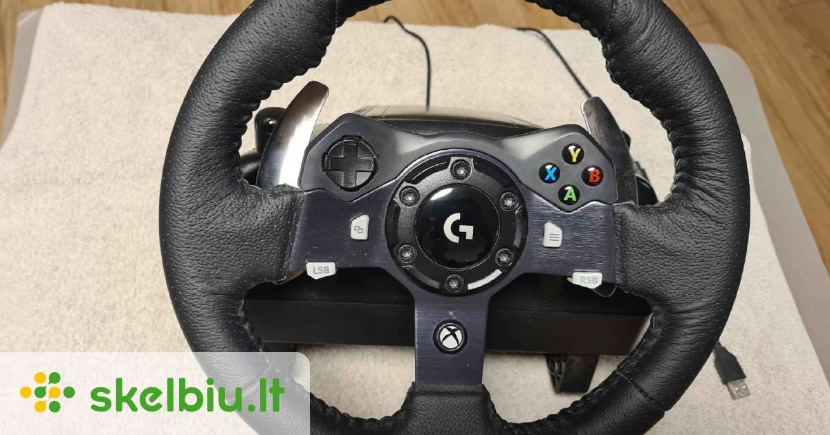 Logitech G920 Steering Wheel + Pedalais - Skelbiu.lt