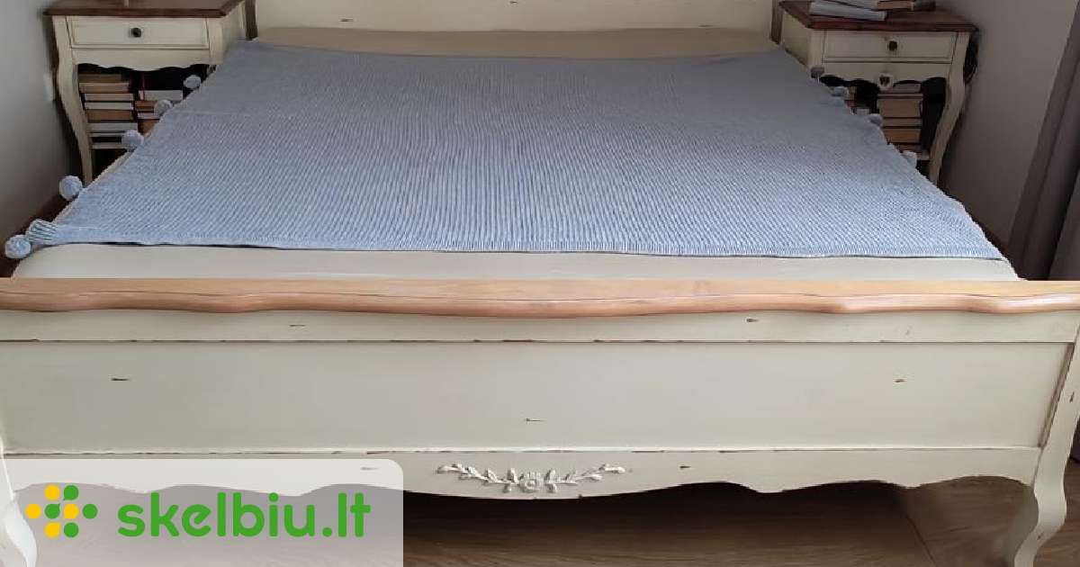 Labai graži Provanso stiliaus dvigulė lova - Skelbiu.lt