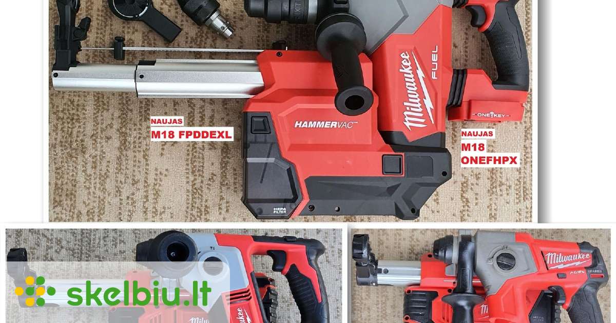 Milwaukee perforatorius dulkių siurblys 5 modeliai - Skelbiu.lt