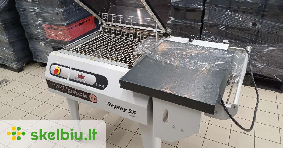 Kupolinis pakavimo įrenginys Minipack Replay 55 - Skelbiu.lt