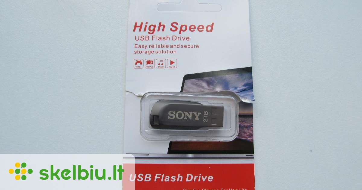 Usb atmintinė 2 TB , Sony mėlynas - Skelbiu.lt