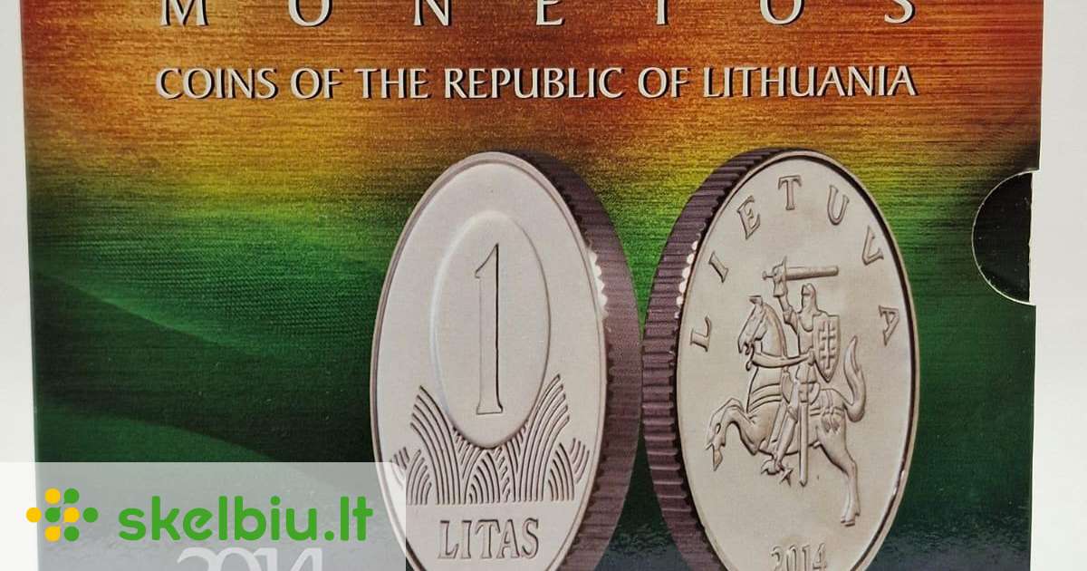 2014 Lietuva Lito monetų Bu rinkinys! - Skelbiu.lt