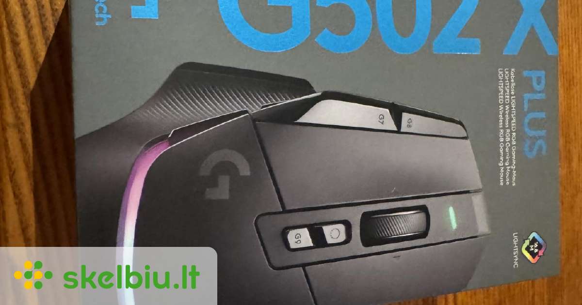 Logitech G502 X Plus nauja neispakuota pelyte - Skelbiu.lt