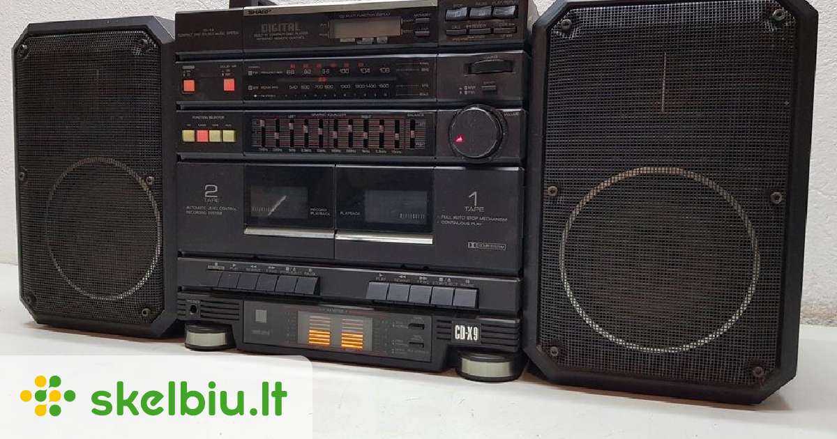 Sharp CD-x9 Ghettoblaster Boombox magnetafonas - Skelbiu.lt