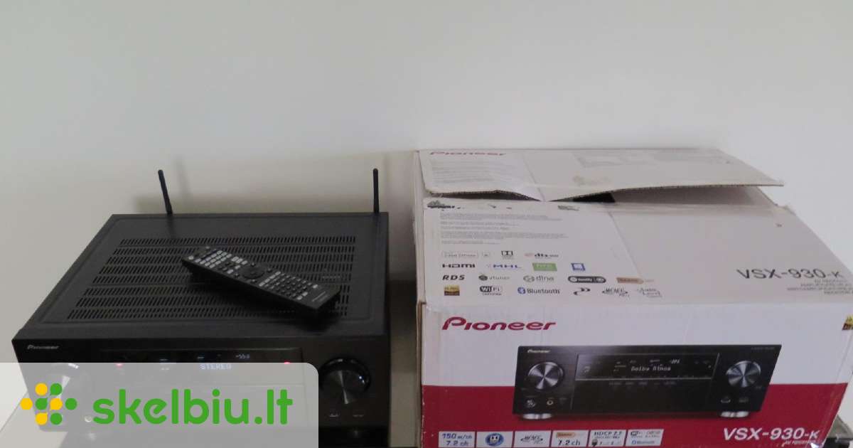 Pioneer vsx-930 Wi-fi Bluetooth 4k Atmos Resyveris - Skelbiu.lt