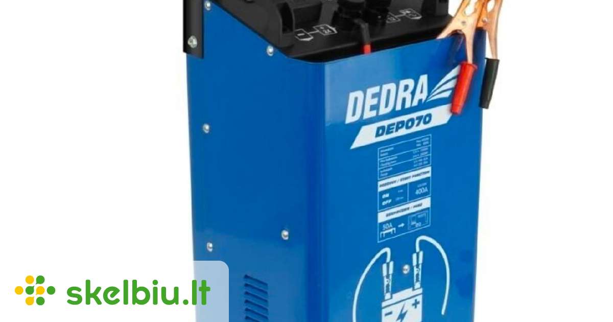 Akumuliatorių įkroviklis su paleidimo funkcija Ded - Skelbiu.lt