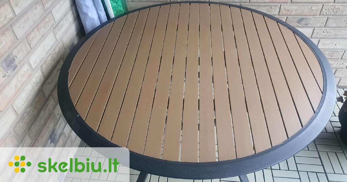 Apvalus Lauko stalas - Skelbiu.lt