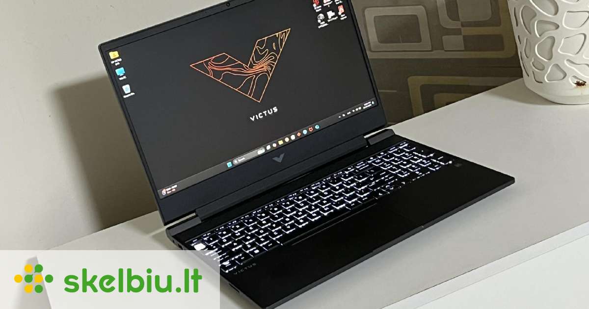 Parduodamas Hp Victus D15 su Rtx 2050, 144hz, Ddr5 - Skelbiu.lt