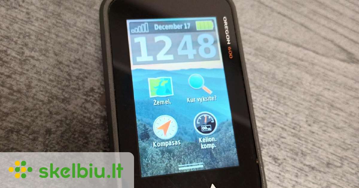 Garmin Oregon 600 bekelės GPS su Lt topografija - Skelbiu.lt
