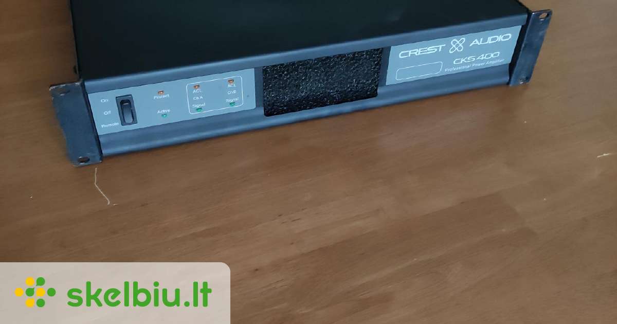 Stiprintuvas Crest Audio Cks 400 - Skelbiu.lt