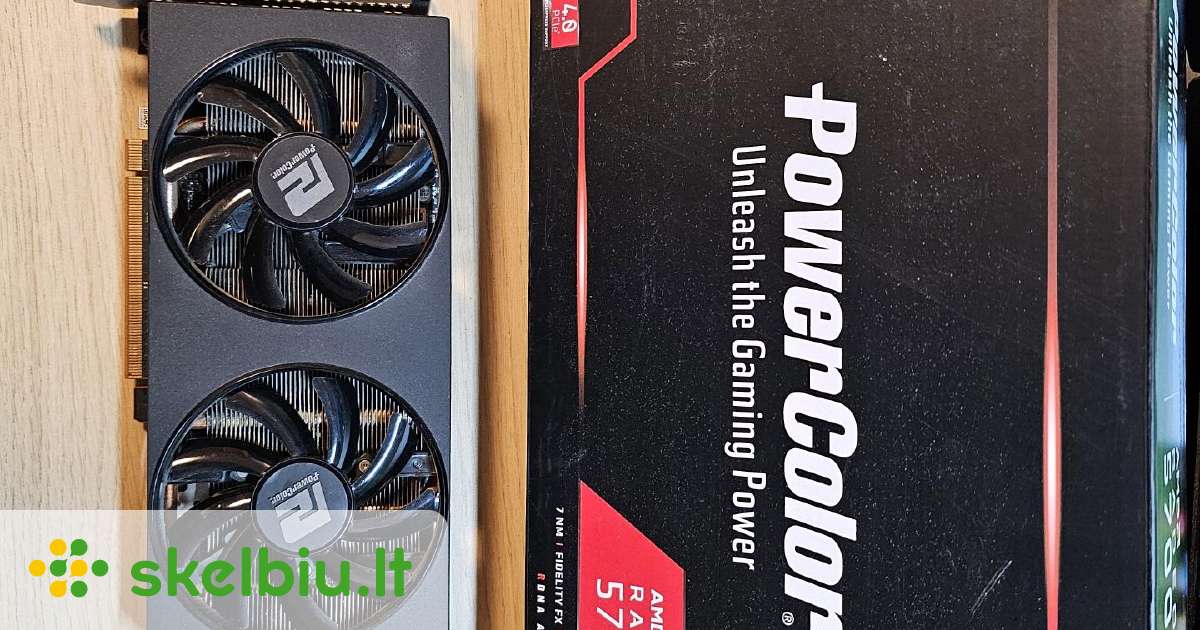 Powercolor Amd Radeon Rx 5700 XT 8gb Ddr6 - Skelbiu.lt