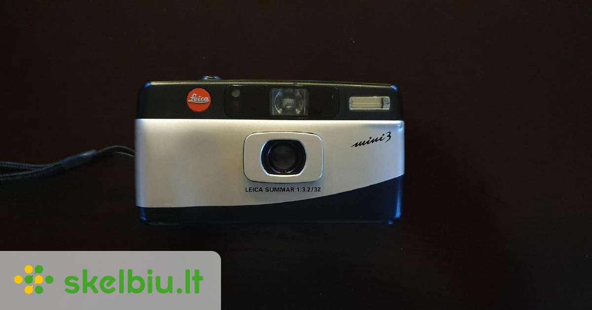 Parduodu juostini fotoaparata Leica mini 3 - Skelbiu.lt