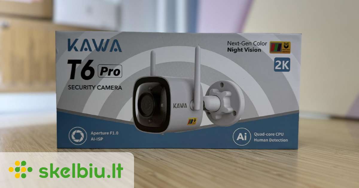 Kawa T6 Pro apsaugos kamera - Skelbiu.lt