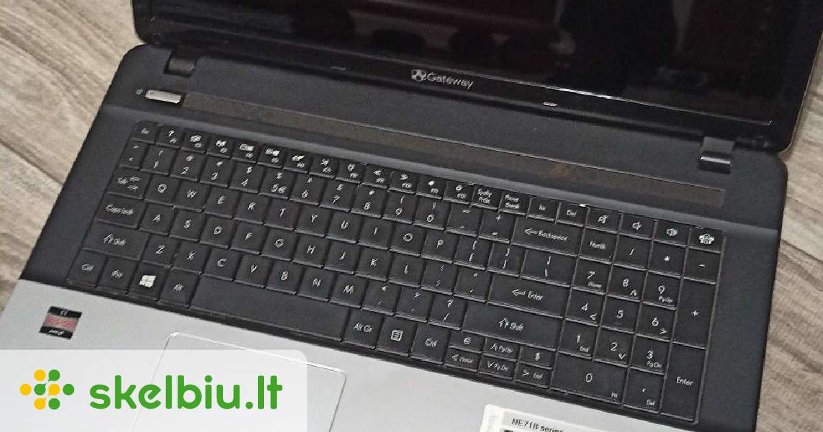 Notebook Gateway Ne71b series 17.3 Inch Full HD - Skelbiu.lt