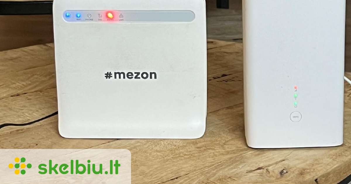 Parduodu 4G+ modemą „mezon“ su priedu kartu - Skelbiu.lt