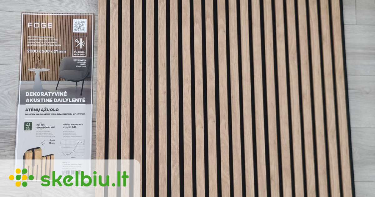 Dekoratyvine akustine dailylentė - Skelbiu.lt