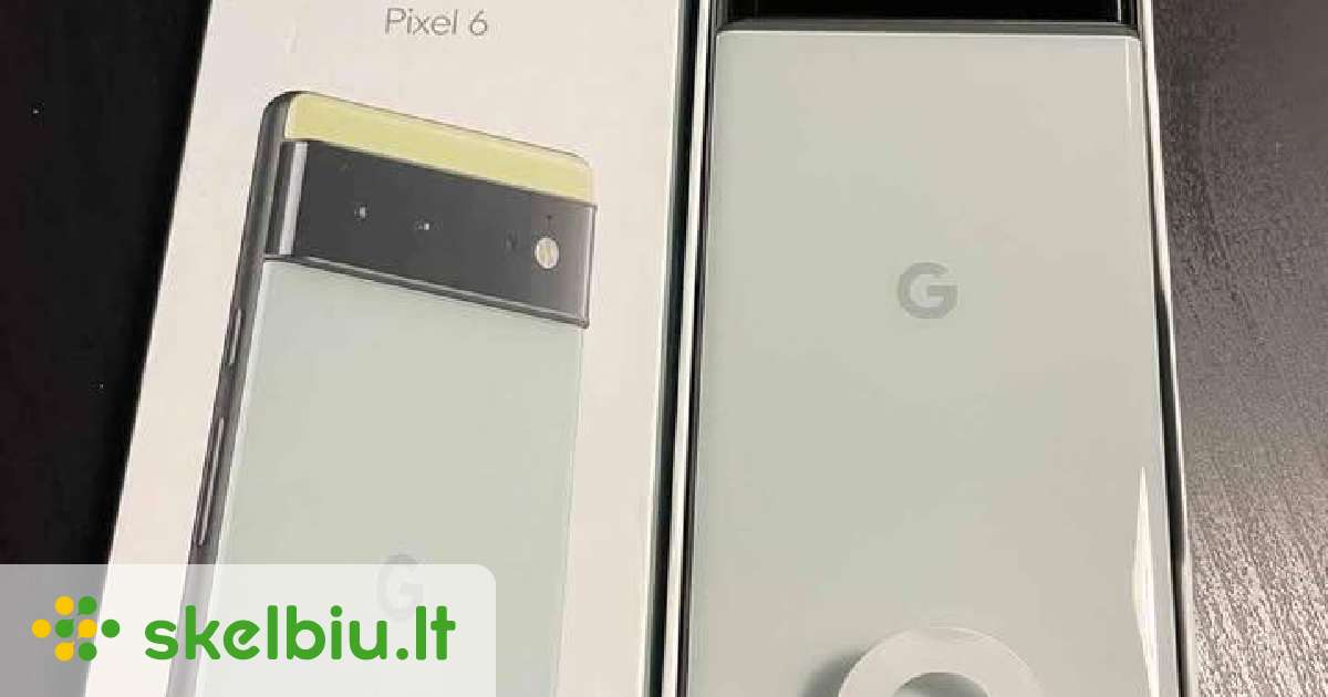 Google Pixel 6/128gb/8gb 5G-sorta Seafoam - Skelbiu.lt