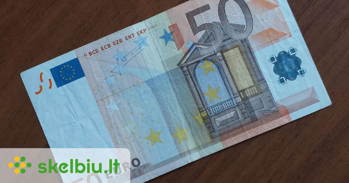50 Euro 2002 ,S Prefix - Italy ( Rare banknote ) - Skelbiu.lt