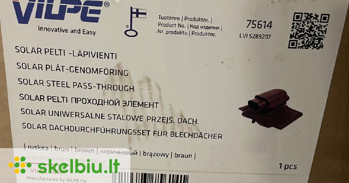 Praėjimo elementas Vilpe Solar Pelti rudas - Skelbiu.lt