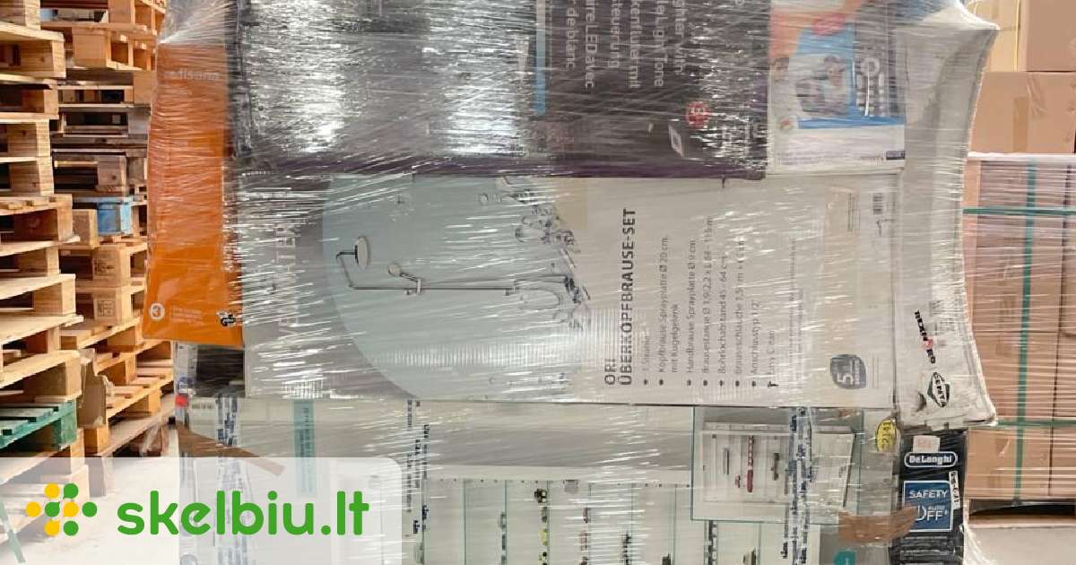 Prekės paletėmis / Mišrios prekės ( Abc) - Skelbiu.lt