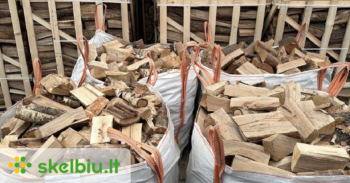 Džiovykloje Džiovintos malkos maišuose (1m3) - Skelbiu.lt