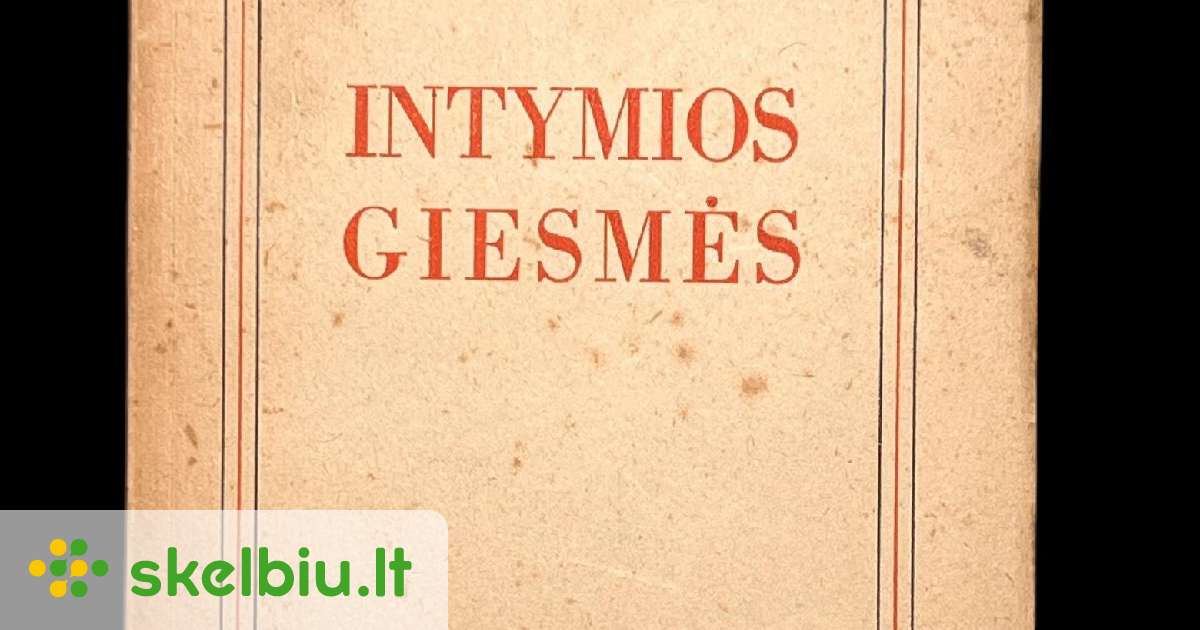 Jonas Aistis Intymios Giesmės 1935 m. knyga - Skelbiu.lt