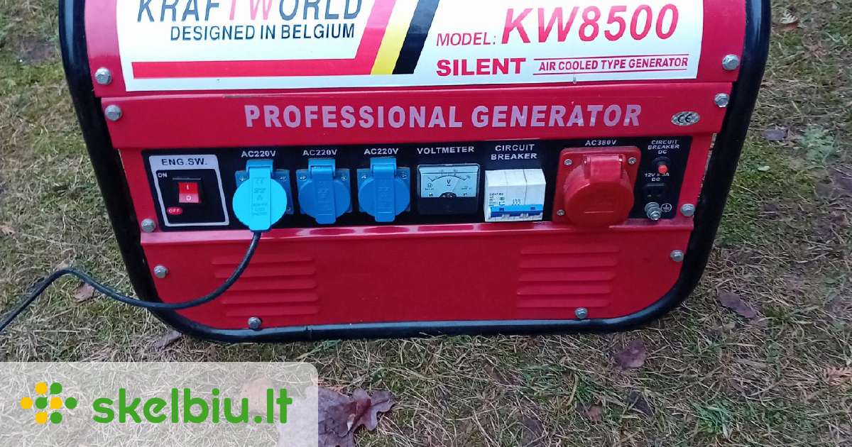 Bendzininis el. Generatoriu - Skelbiu.lt