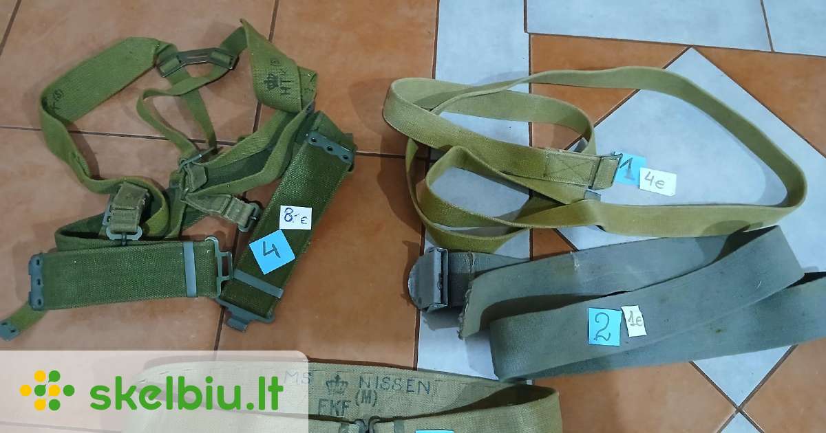 Diržai kariški - Skelbiu.lt