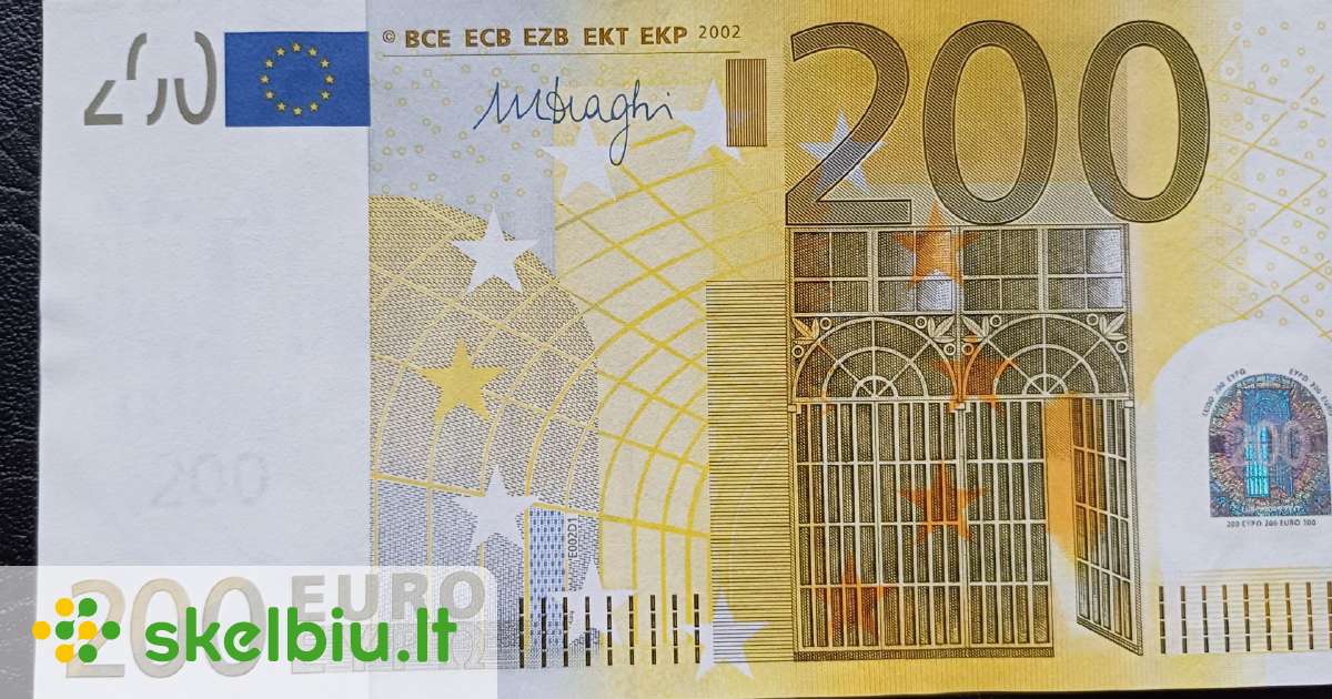 200 eurų banknotas - Skelbiu.lt