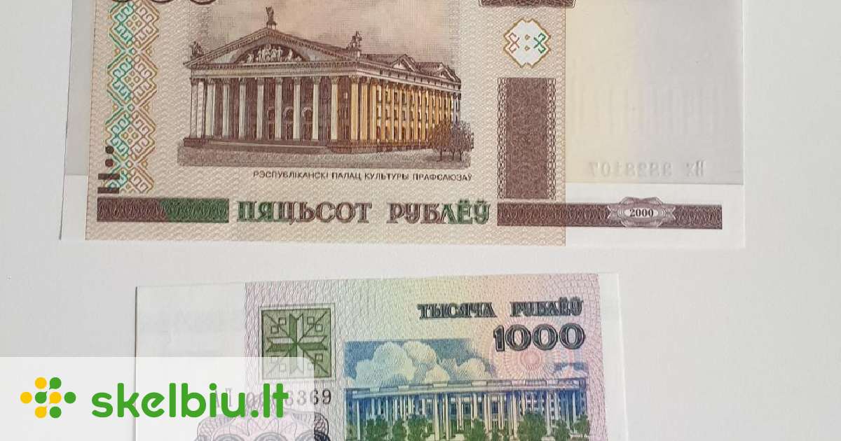 baltarusijos banknotai skelbimai - Skelbiu.lt