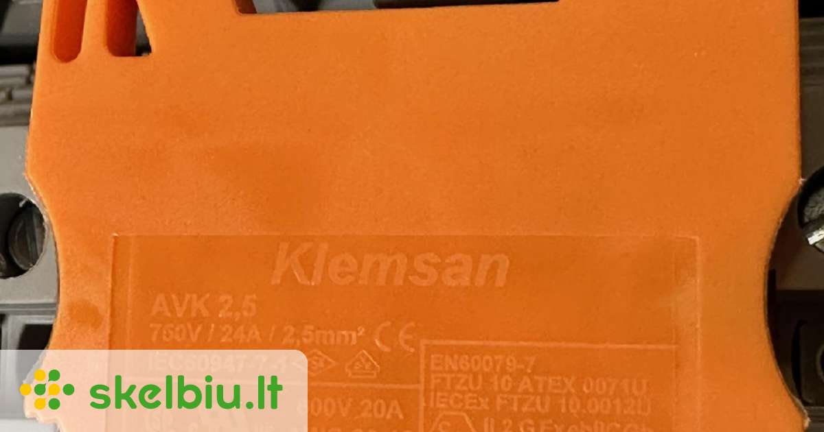 Feed through terminal block Avk 2.5, Avk 6 - Skelbiu.lt