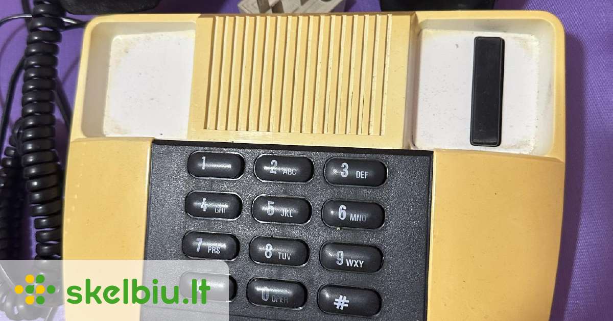Senas Kabelinis Telefonas - Skelbiu.lt