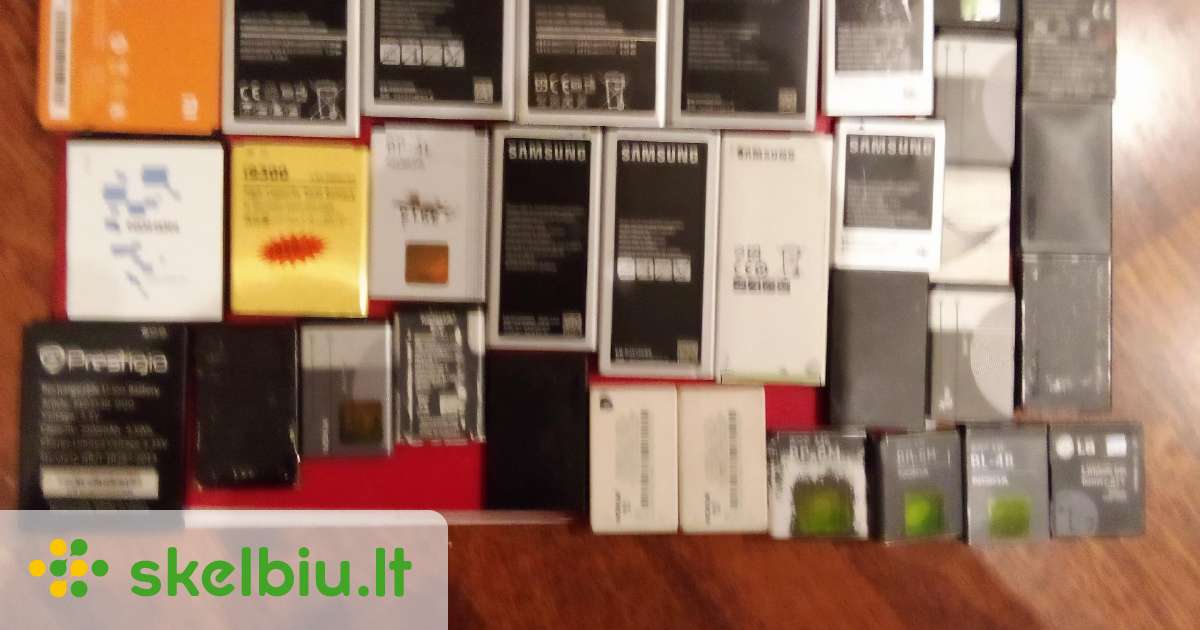Mobiliųjų telefonų baterijos - Skelbiu.lt