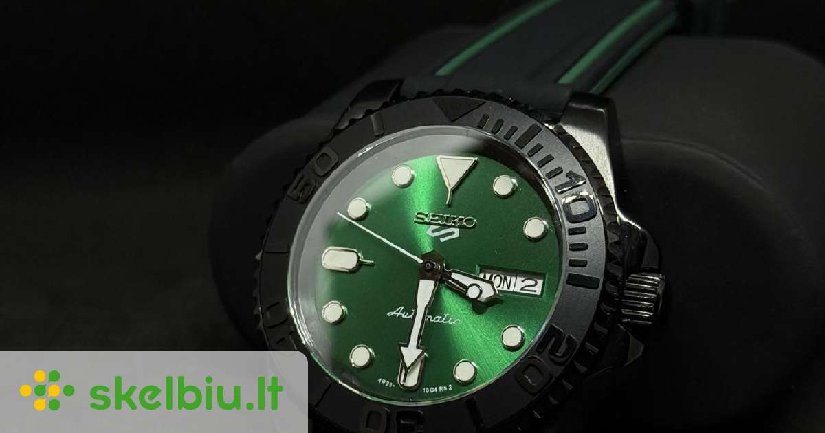 Stealth Green Submarine Seiko 40mm - Skelbiu.lt