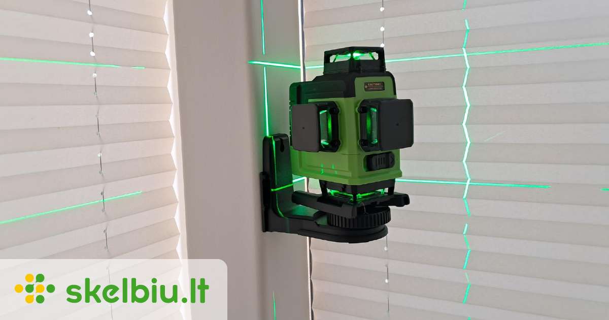 Lazerinis nivelyras su gaudykle skaitmenine - Skelbiu.lt